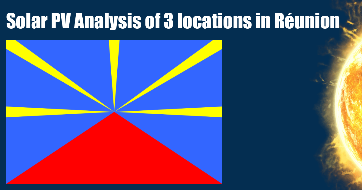 Solar PV potential in Réunion by location - profileSOLAR.com - Solar PV ...