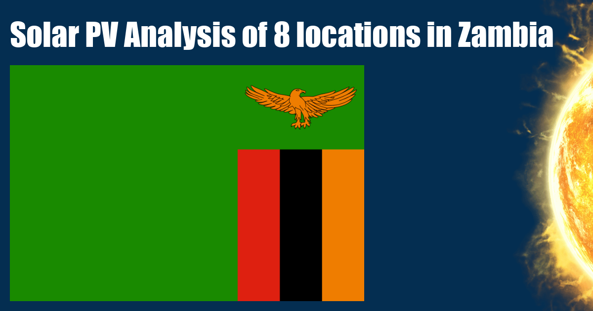 Solar PV potential in Zambia by location - profileSOLAR.com - Solar PV ...