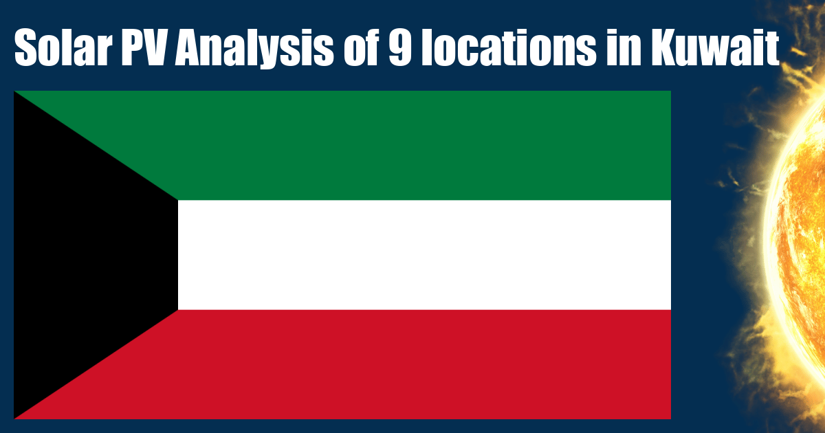 Solar PV potential in Kuwait by location - profileSOLAR.com - Solar PV ...