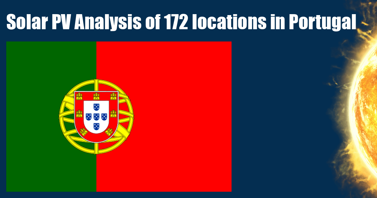 Solar PV potential in Portugal by location - profileSOLAR.com - Solar ...