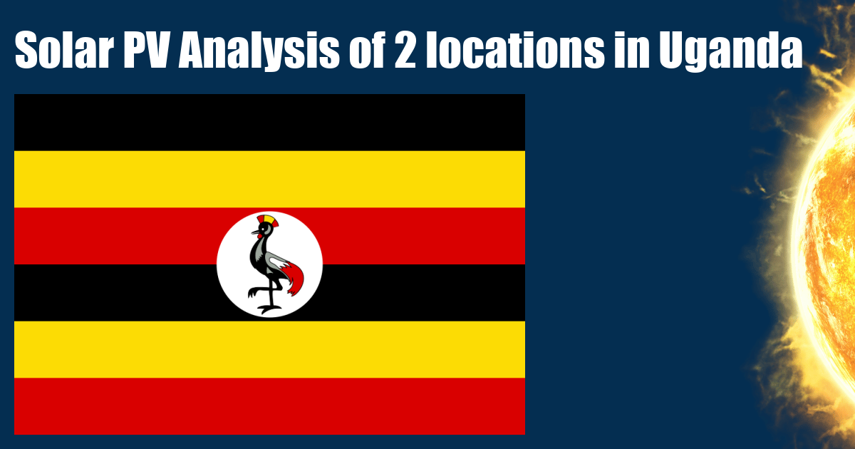 Solar PV potential in Uganda by location - profileSOLAR.com - Solar PV ...